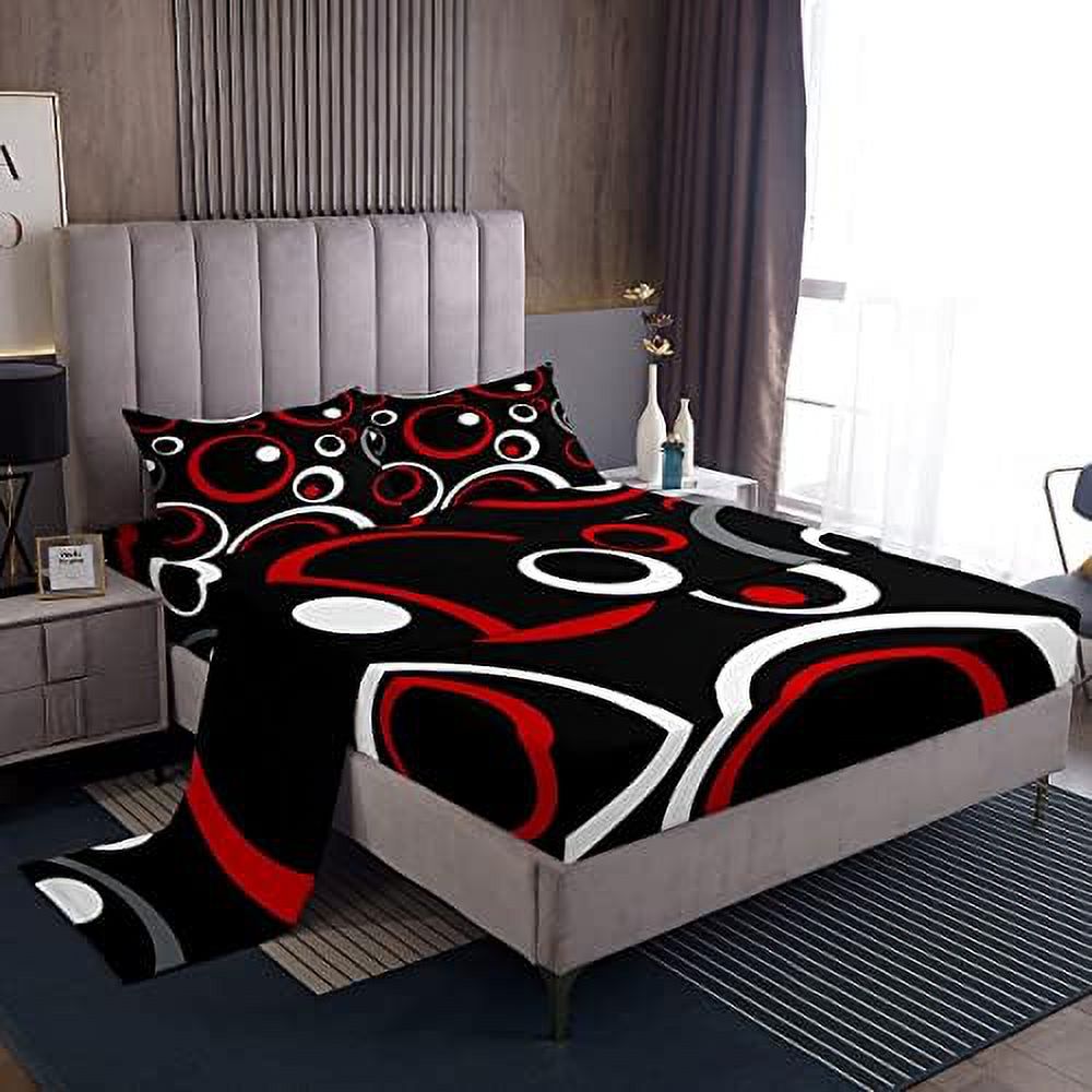 Cartoon Cow Print Bedding Set Milk Cow Floral Pink Bedding Sheet for ...
