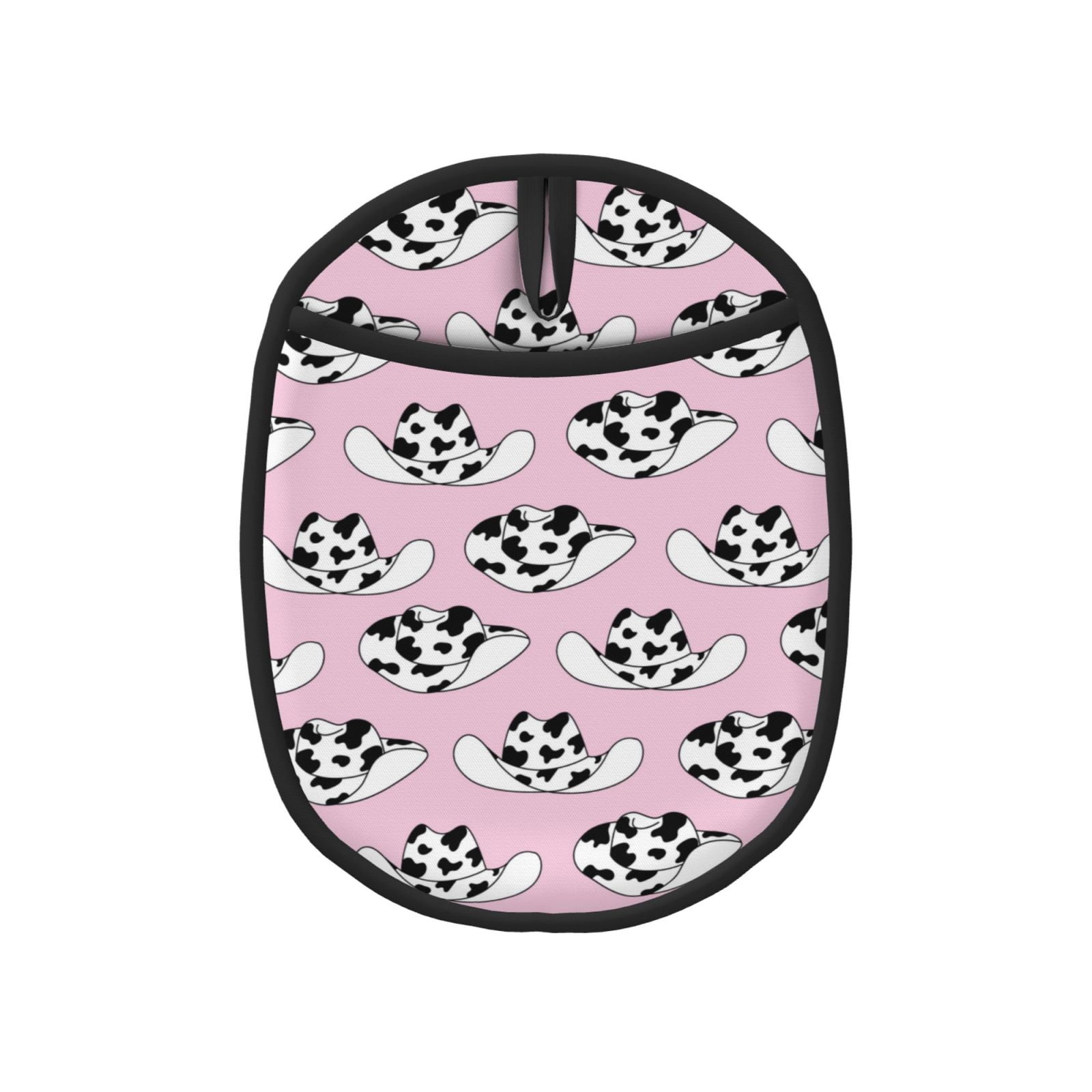 Cartoon Cow Print Cowboy Hat Pot Holders for Kitchen - Heat Resistant ...