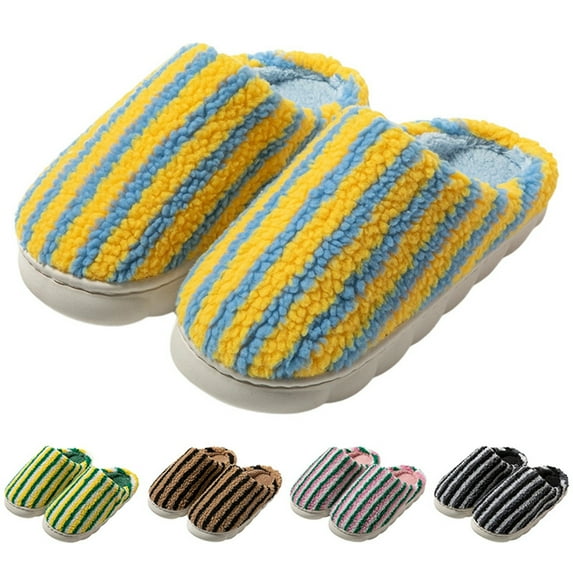 Cartoon Cozy House Slippers For Women With Memory Foam Soft Warm Fuzzy ...