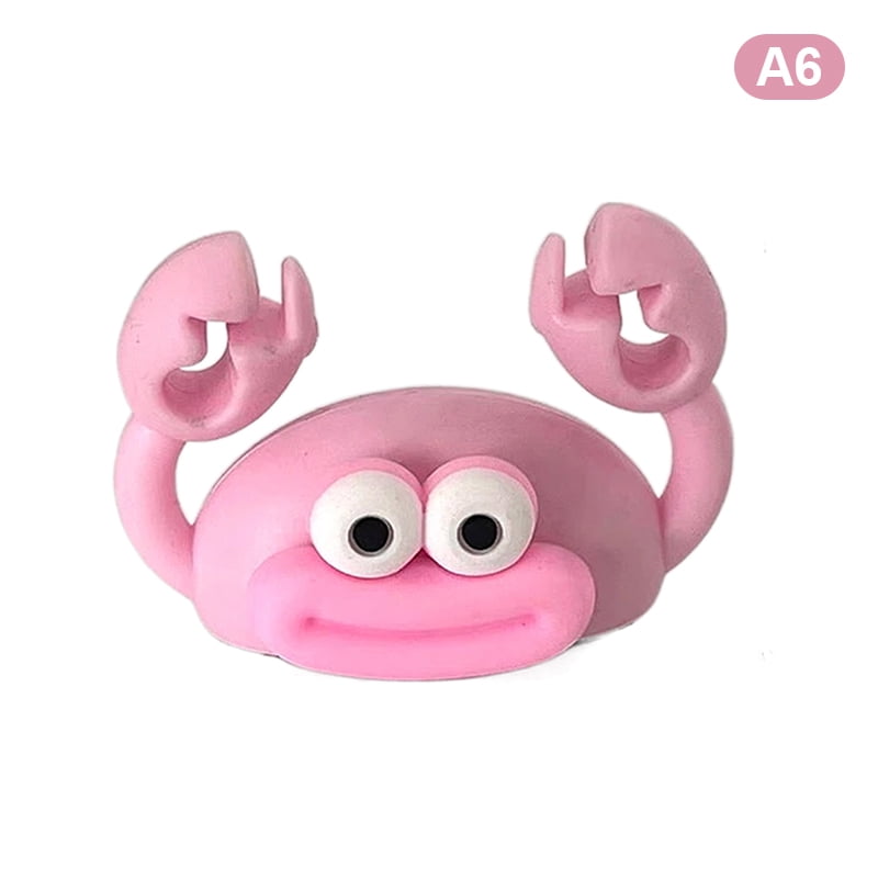 Cartoon Crab Cable Holder Desktop Winder Wire Organizer Holder Self ...