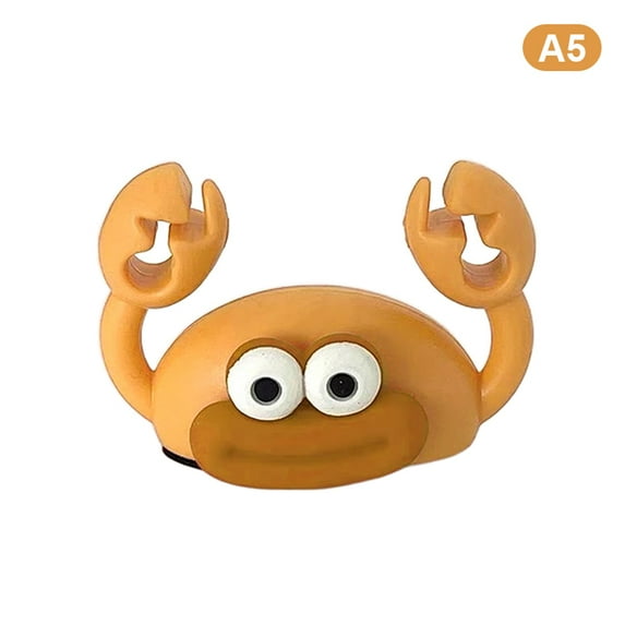Cartoon Crab Cable Holder Desktop Winder Wire Organizer Holder Self ...