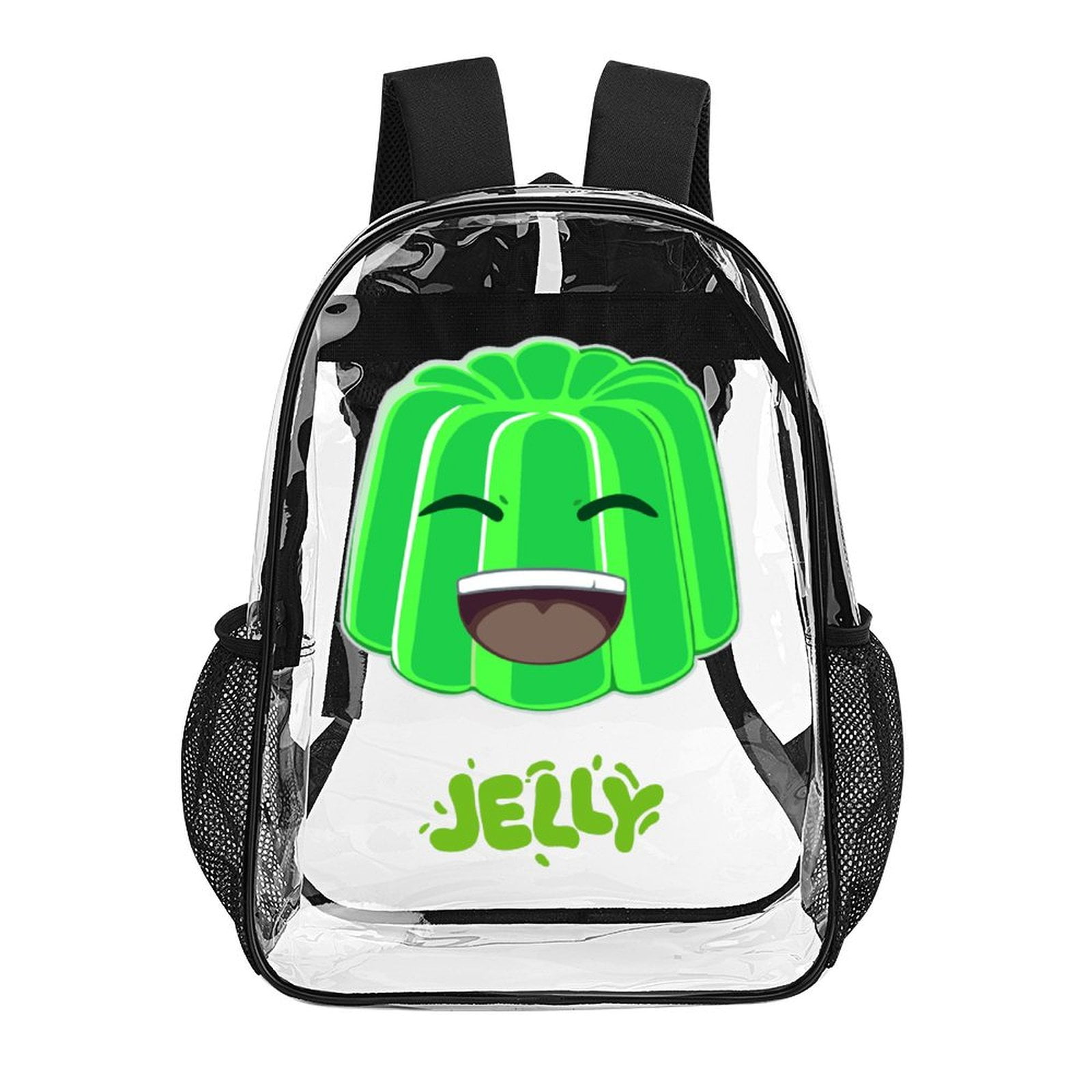 Cartoon Crazy Jelly 17-inch Transparent Bag, Made of PVC Material, with ...