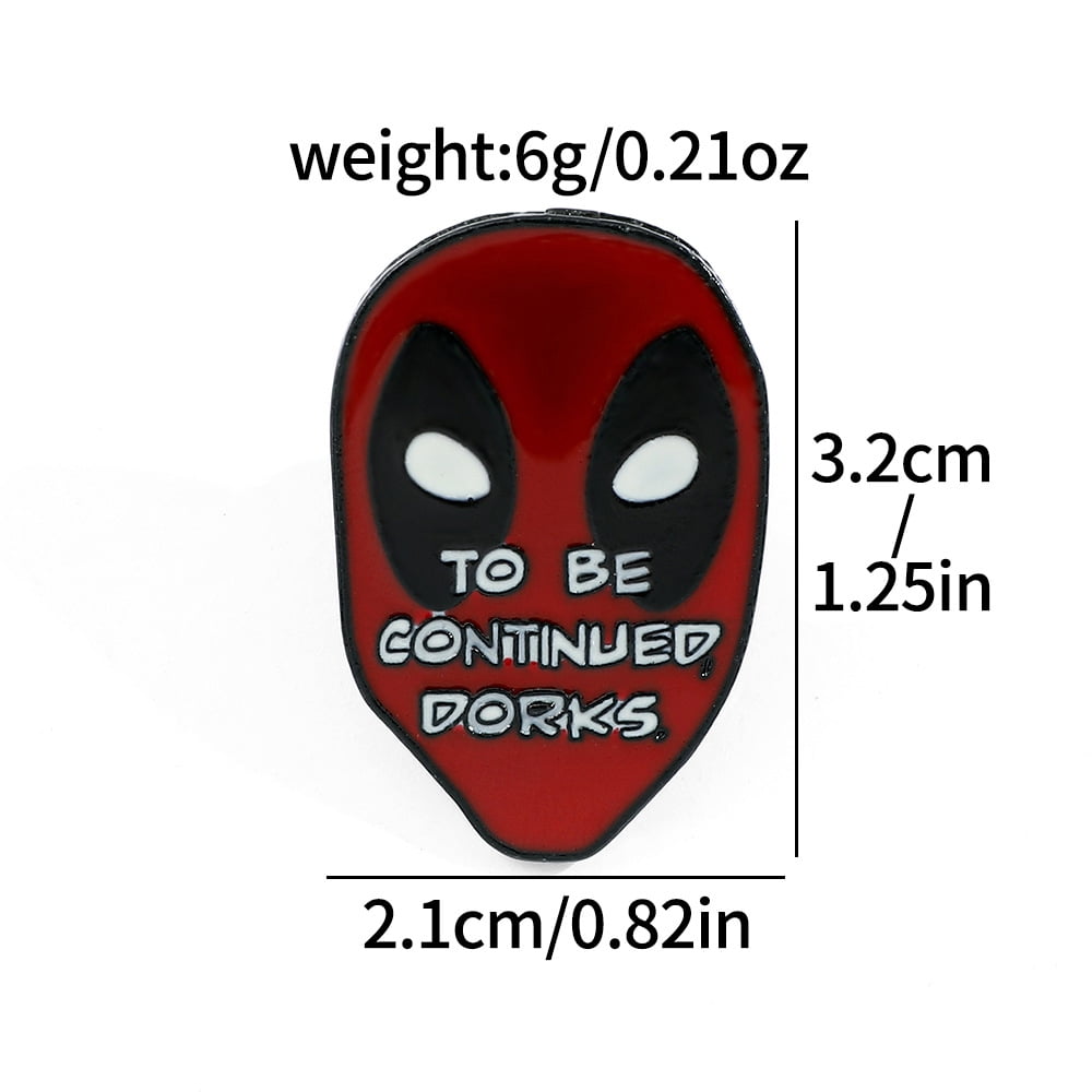 Cartoon Creative Marvel Superhero Alloy Brooch Avengers Character Metal ...