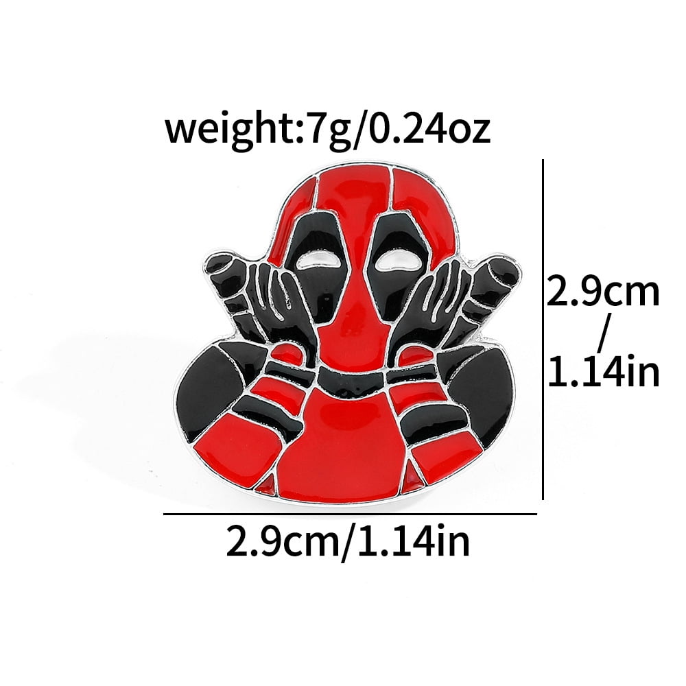 Cartoon Creative Marvel Superhero Alloy Brooch Avengers Character Metal ...