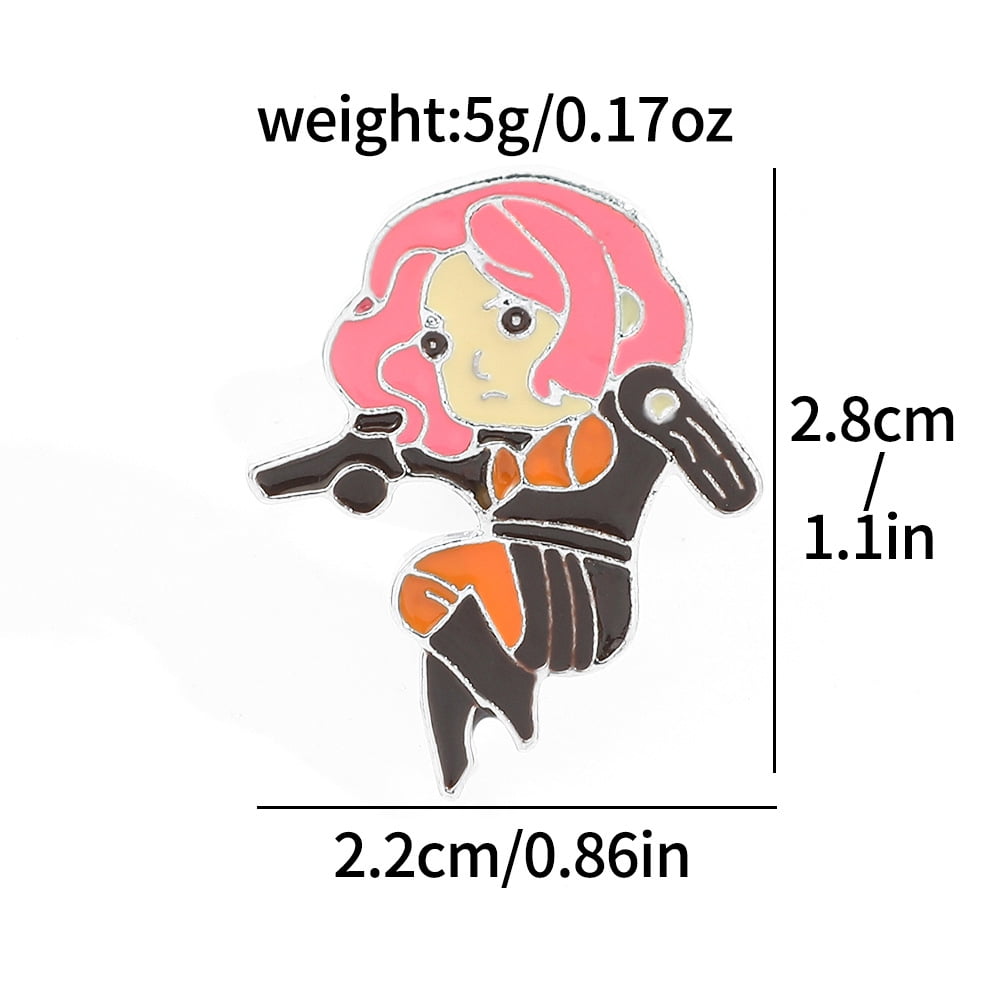 Cartoon Creative Marvel Superhero Alloy Brooch Avengers Character Metal ...