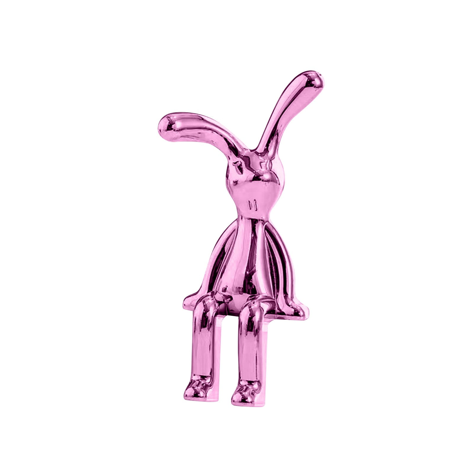 Cartoon Creative Sitting Posture Long Eared Adhesive Ornament, Stylish ...