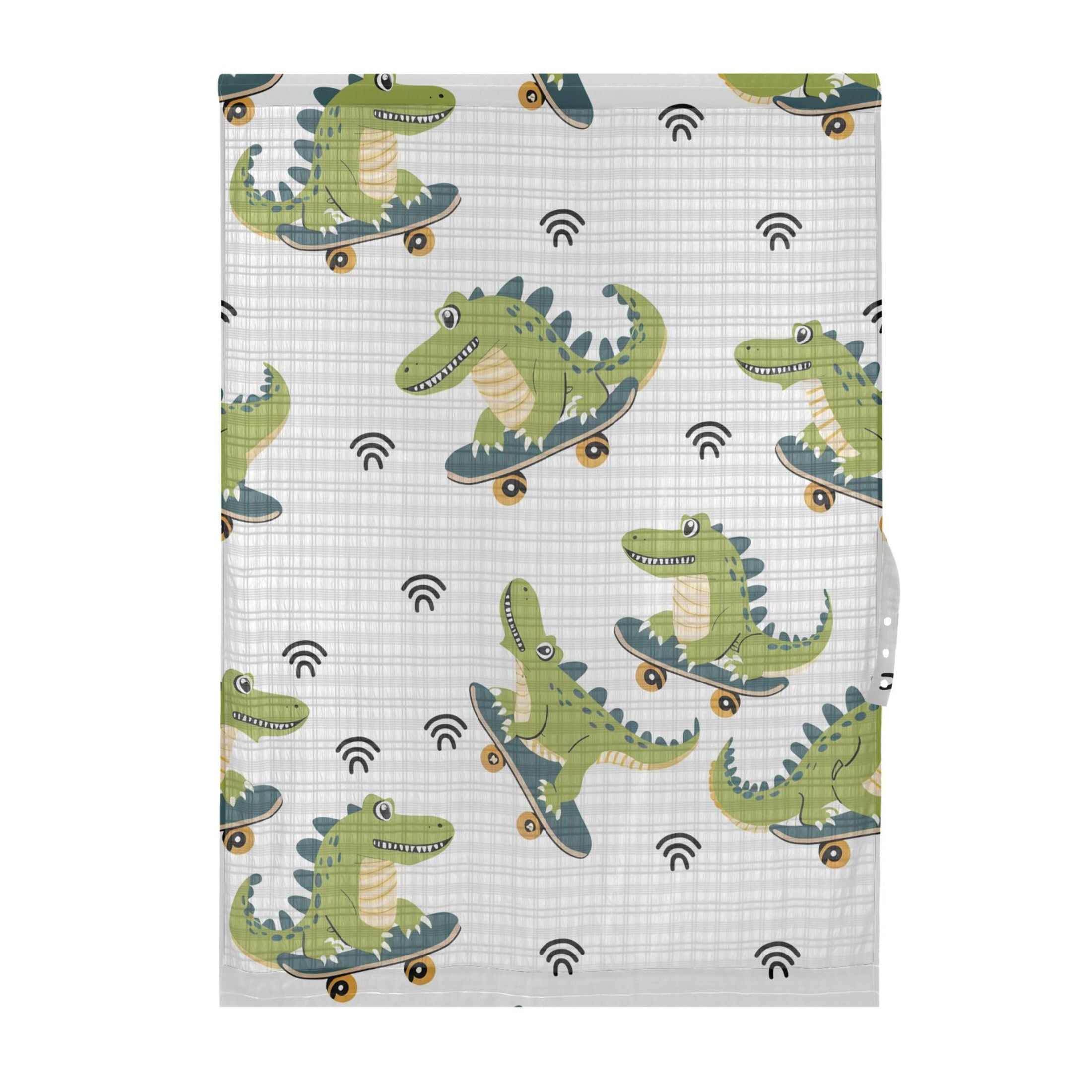Cartoon Crocodile Door Curtain Sheer Privacy Light Filtering Window ...
