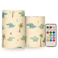 Cartoon Crocodile Palm Tree Flickering Flameless Candles Battery ...