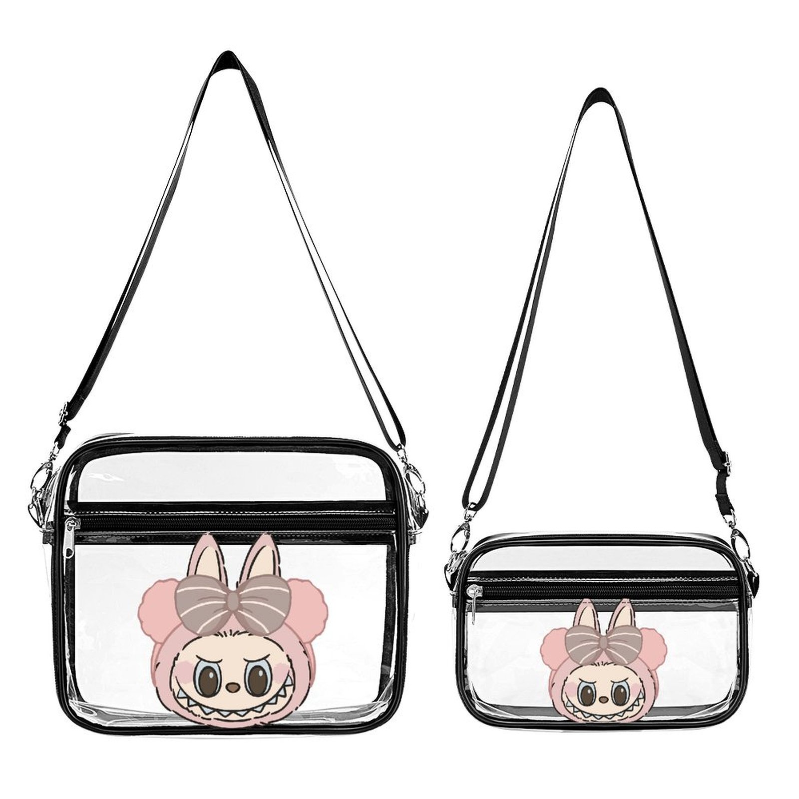 Cartoon Cross Bag Lab-ubu Clear Bag Set Transparent Cartoon Waterproof ...