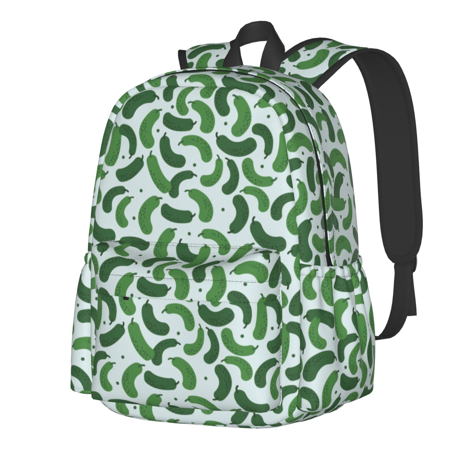 Cartoon Cucumber Pattern Backpack for Men Women Laptop Backpack Hiking ...