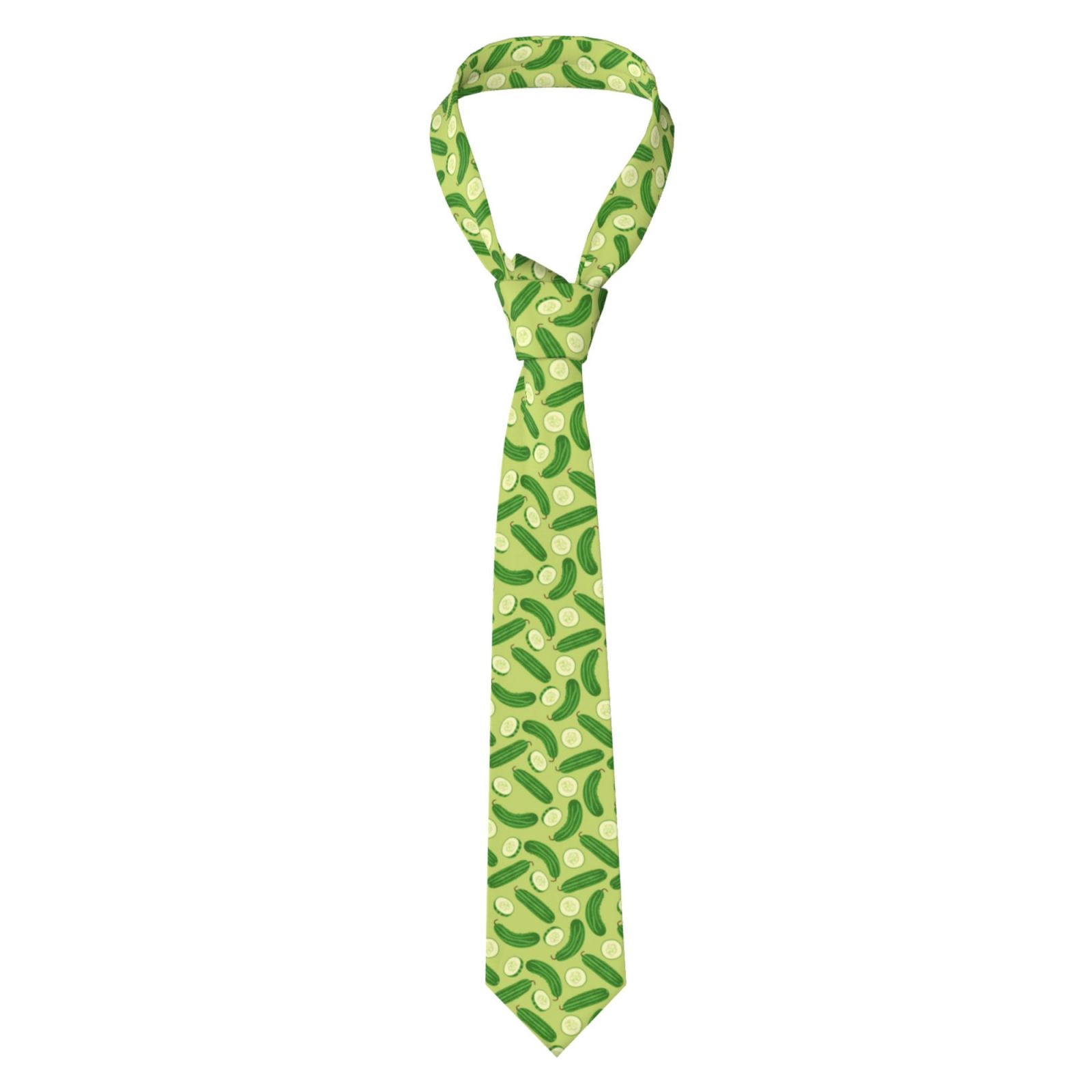 Cartoon Cucumber Pattern Ties for Men Business Wedding Party Suit ...