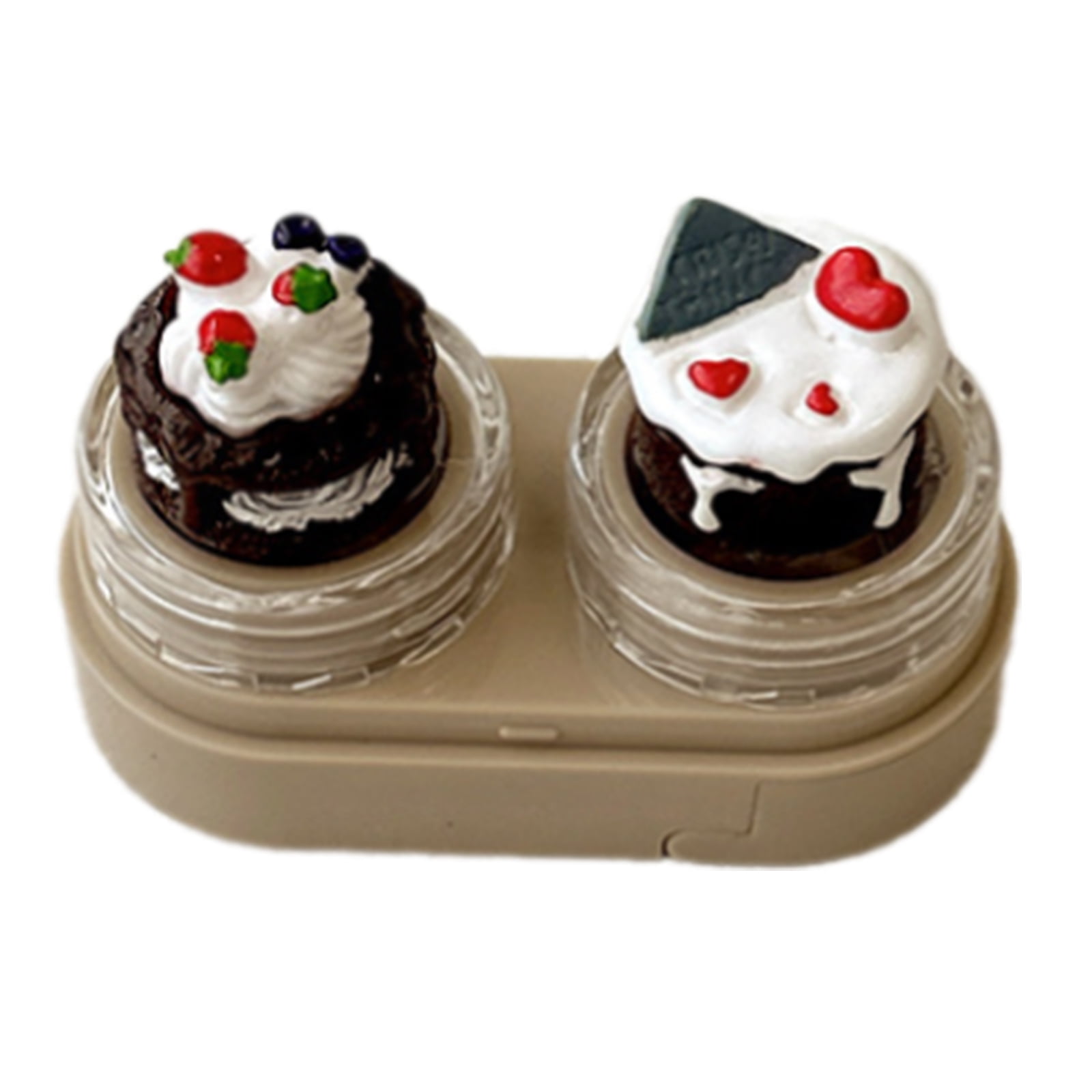 Cartoon Cupcake Contact Lenses Kits With Wearing Tools Drawer Lens ...