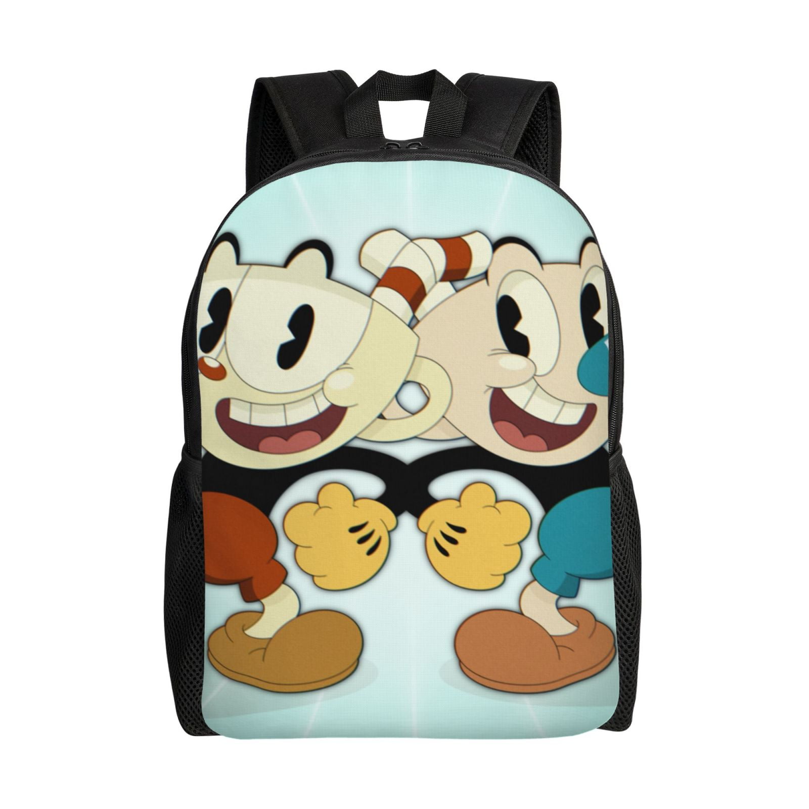 Cartoon Cuphead Mugman Backpack Lightweight Unisex Basic Daypack ...