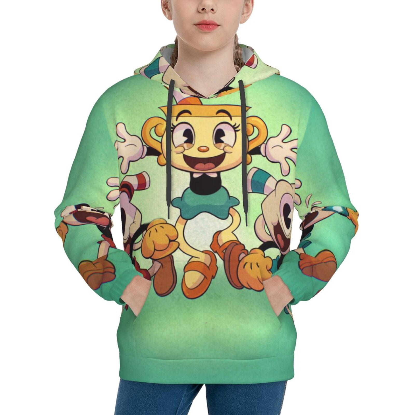 Cartoon Cuphead Show Youth Sweatshirt Hoodies Pullover 3D Print Novelty ...