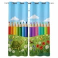 Cartoon Cute Blackout Curtains for Bedroom Living Room Darkening ...
