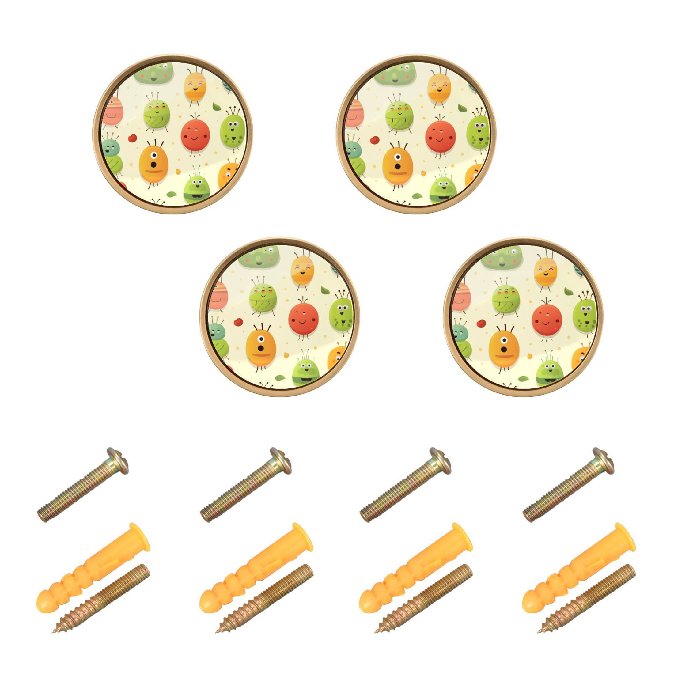 Cartoon Cute Bug Cabinet Knobs Sets Kitchen Pulls Dresser Drawer ...