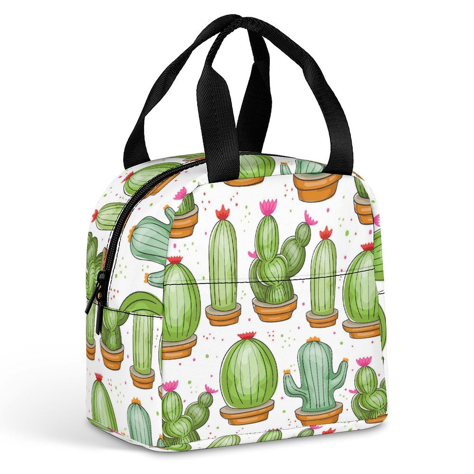 Cartoon Cute Cactus Large Capacity Lunch Bag Insulated Lunch Box for ...
