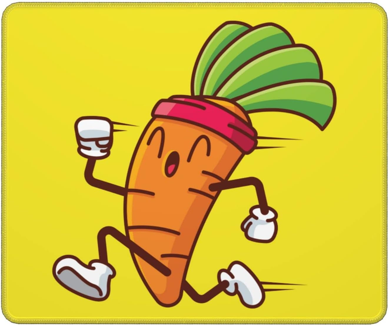 Cartoon Cute Carrot Mouse Pad 10 X 12 in Computer Mouse Mat with Anti ...