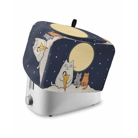 Cartoon Cute Cats Toaster Cover 2 Slice, Small Kitchen Appliance Covers ...