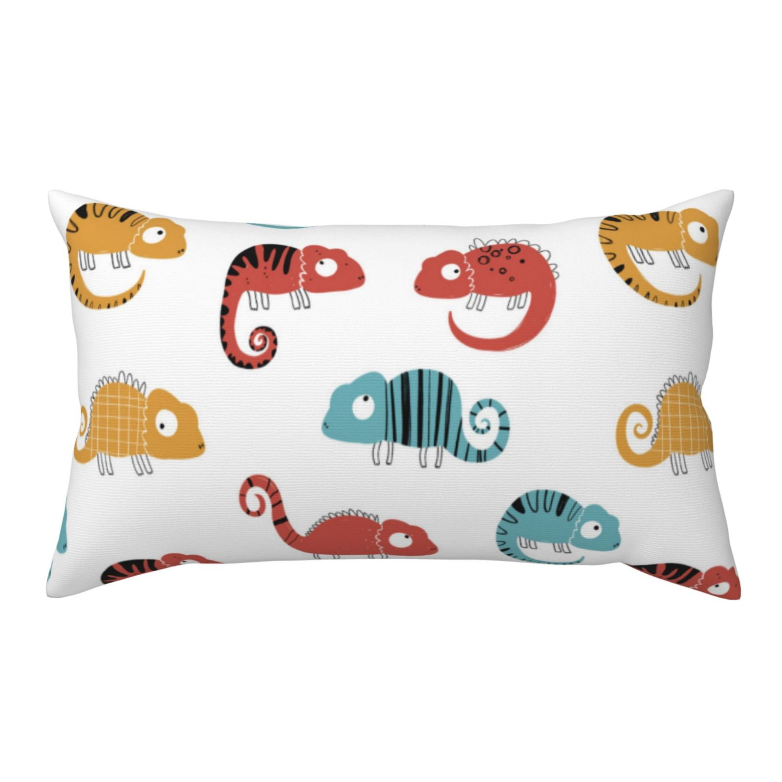 Cartoon Cute Chameleon Lizard_A Pillow Cases Standard Size, Soft Pillow ...
