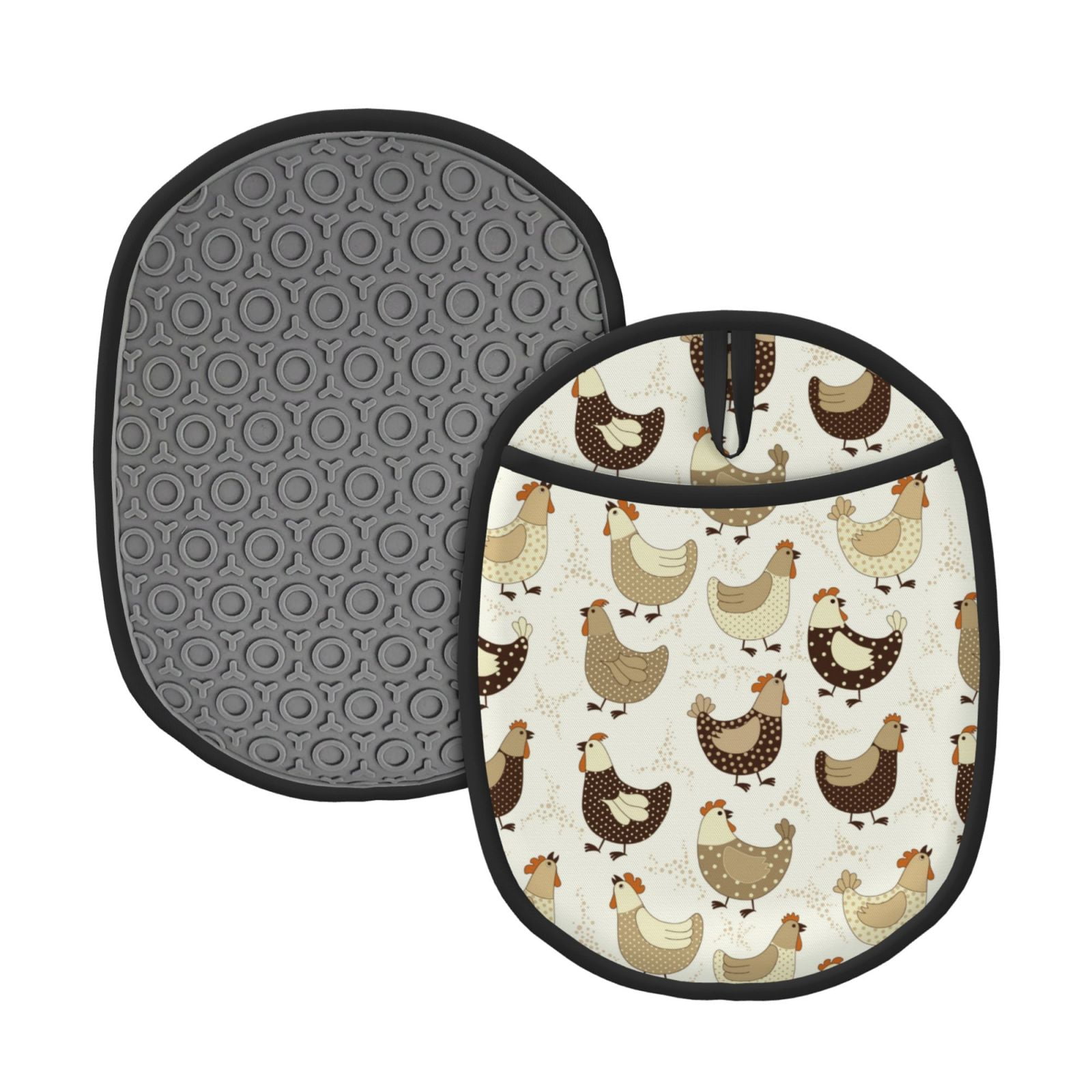 Cartoon Cute Chickens Pot Holders for Kitchen, Heat Resistant Oven ...