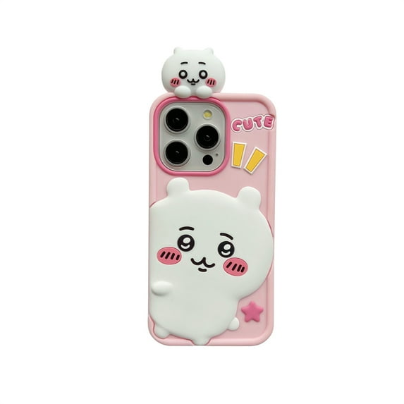 Cartoon Cute Chiikawa H-Hachiwares Usagis Stereoscopic Phone Case for ...
