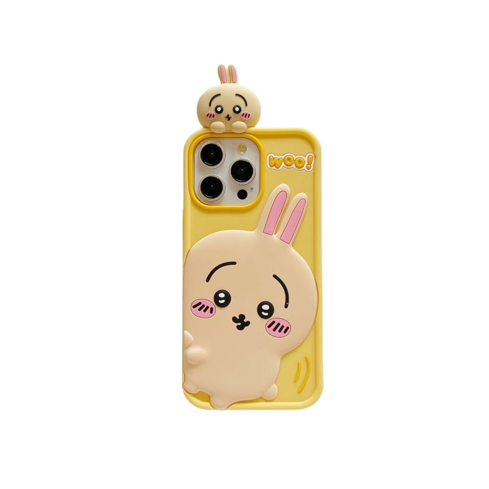 Cartoon Cute Chiikawa Hachiware Usagi Stereoscopic Phone Case for IPhone 16 15 14 13 12 Pro Max ...