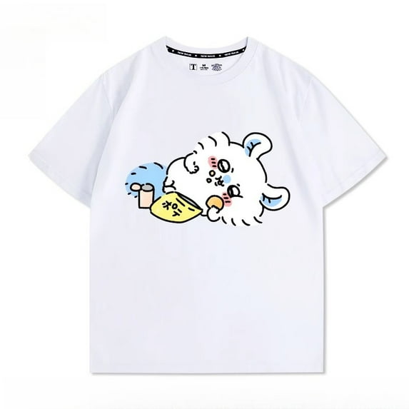 Cartoon Cute Chiikawa Printed Women Men Short-sleeved T-shirt Summer ...