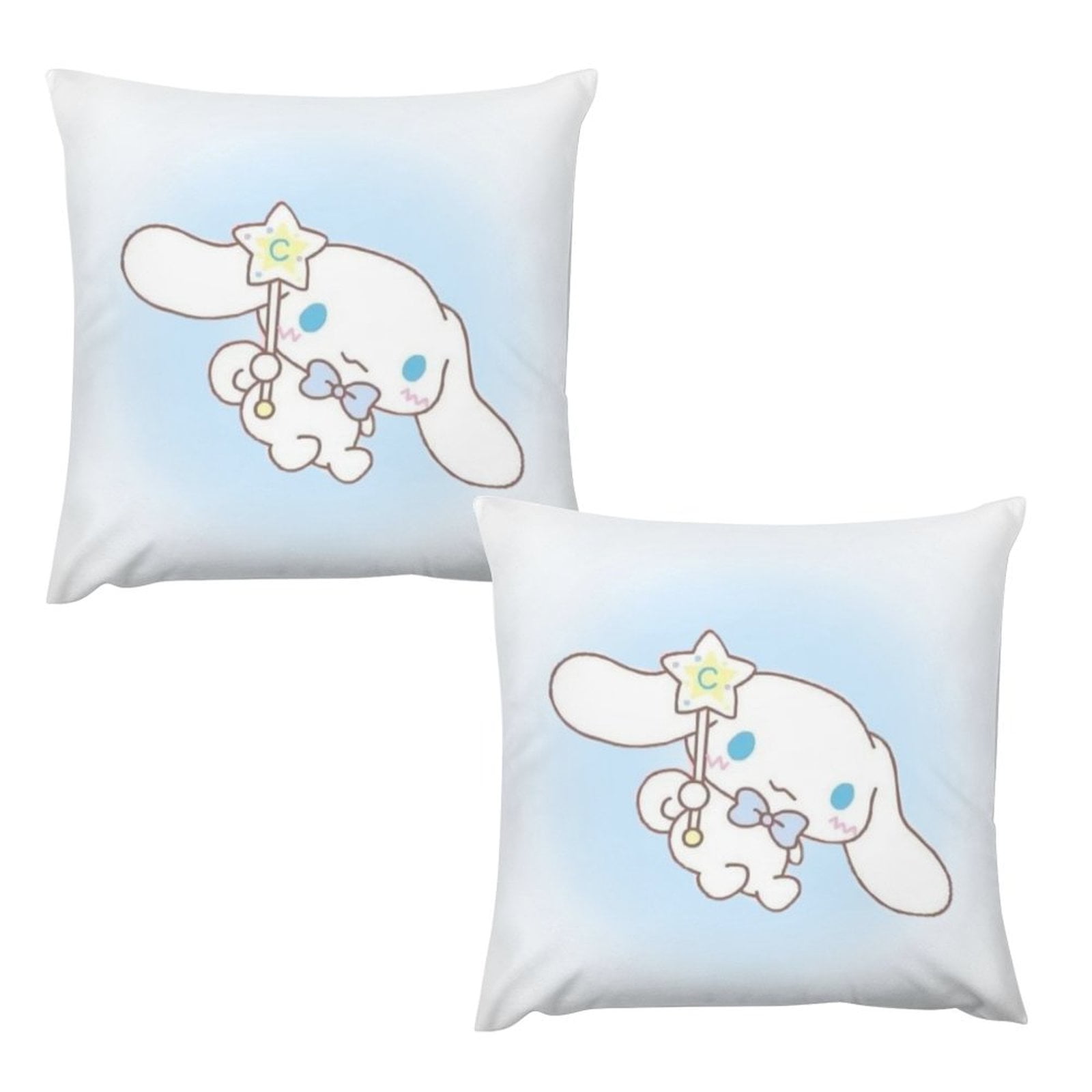 Cartoon Cute Cinnamoroll Kids Anime Plush Pillow Case Set of 2, Soft ...