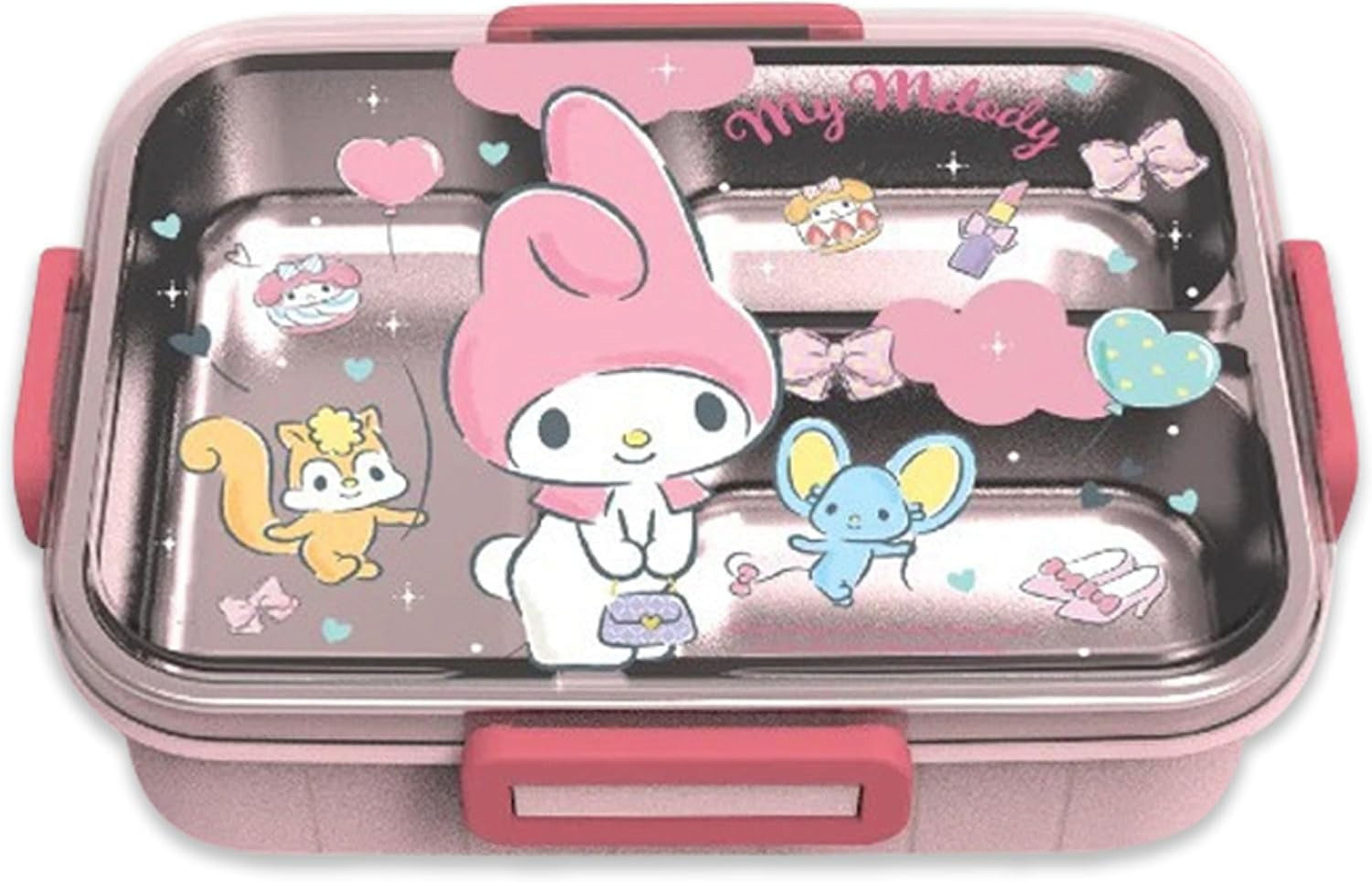 Cartoon Cute Cinnamoroll Printed All-in-One Bento Boxes with Spoon Fork ...