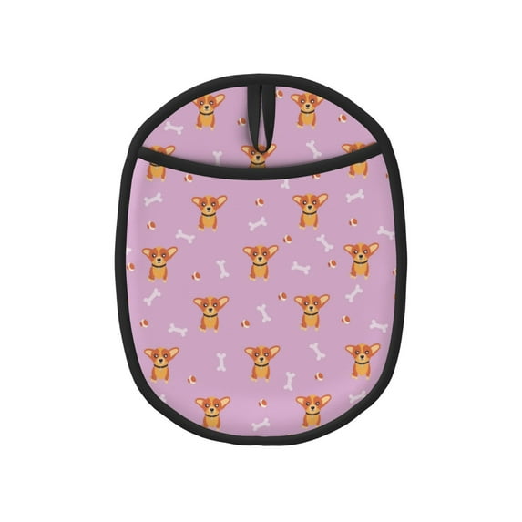 Cartoon Cute Corgi Funny Purple Pot Holders for Kitchen - Heat ...