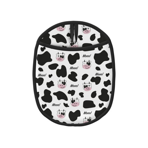 Cartoon Cute Cow Print Cow Head Pot Holders for Kitchen - Heat ...