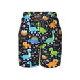 Cartoon Cute Dinosaur Pattern Beach Pants Lightweight Teen Shorts with ...