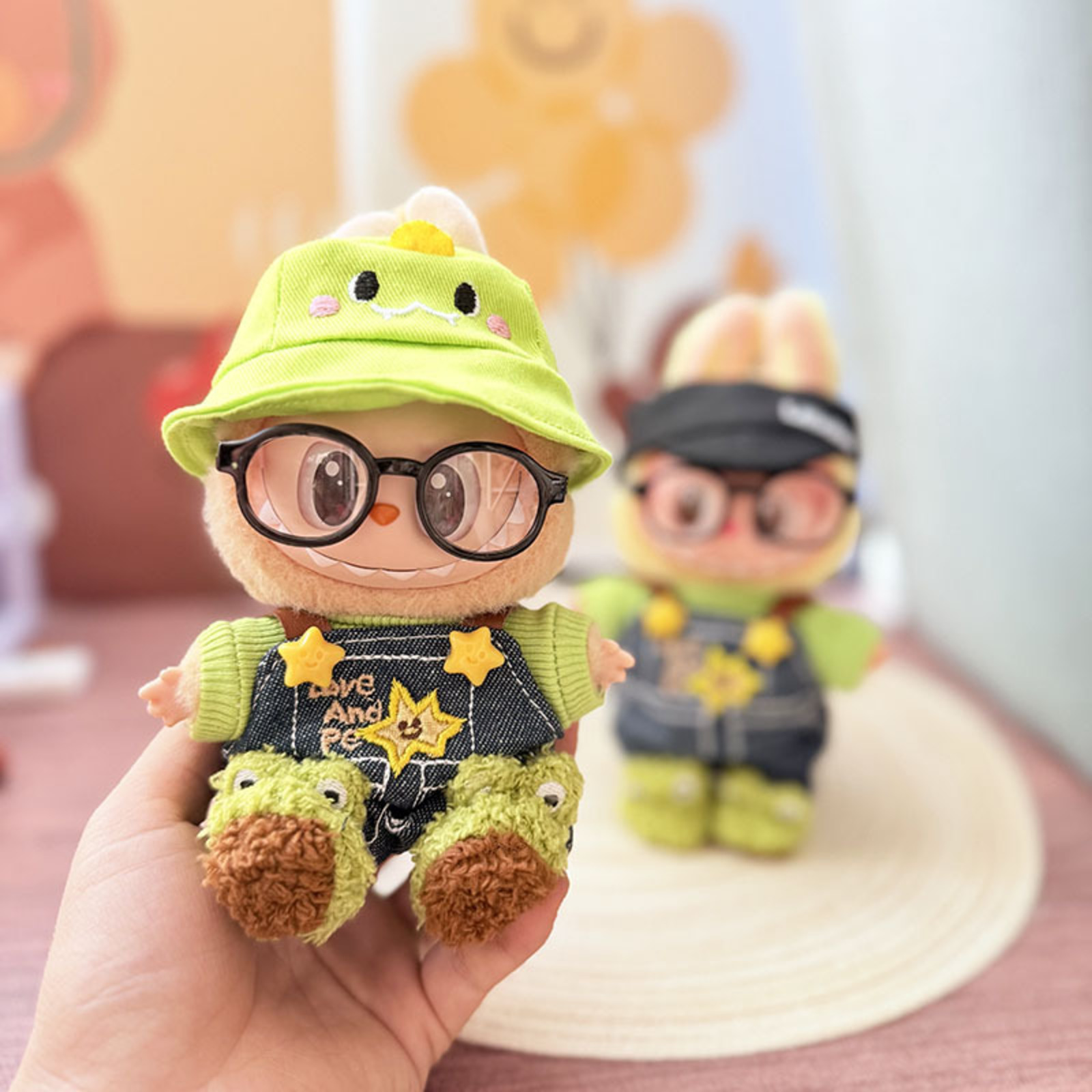 Cartoon Cute Doll 17 cm New Series la_bu-bus Doll Costumes, Replacement ...
