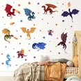 Cartoon Cute Dragon Wall Decals DIY Stars and Dragons Wall Stickers ...