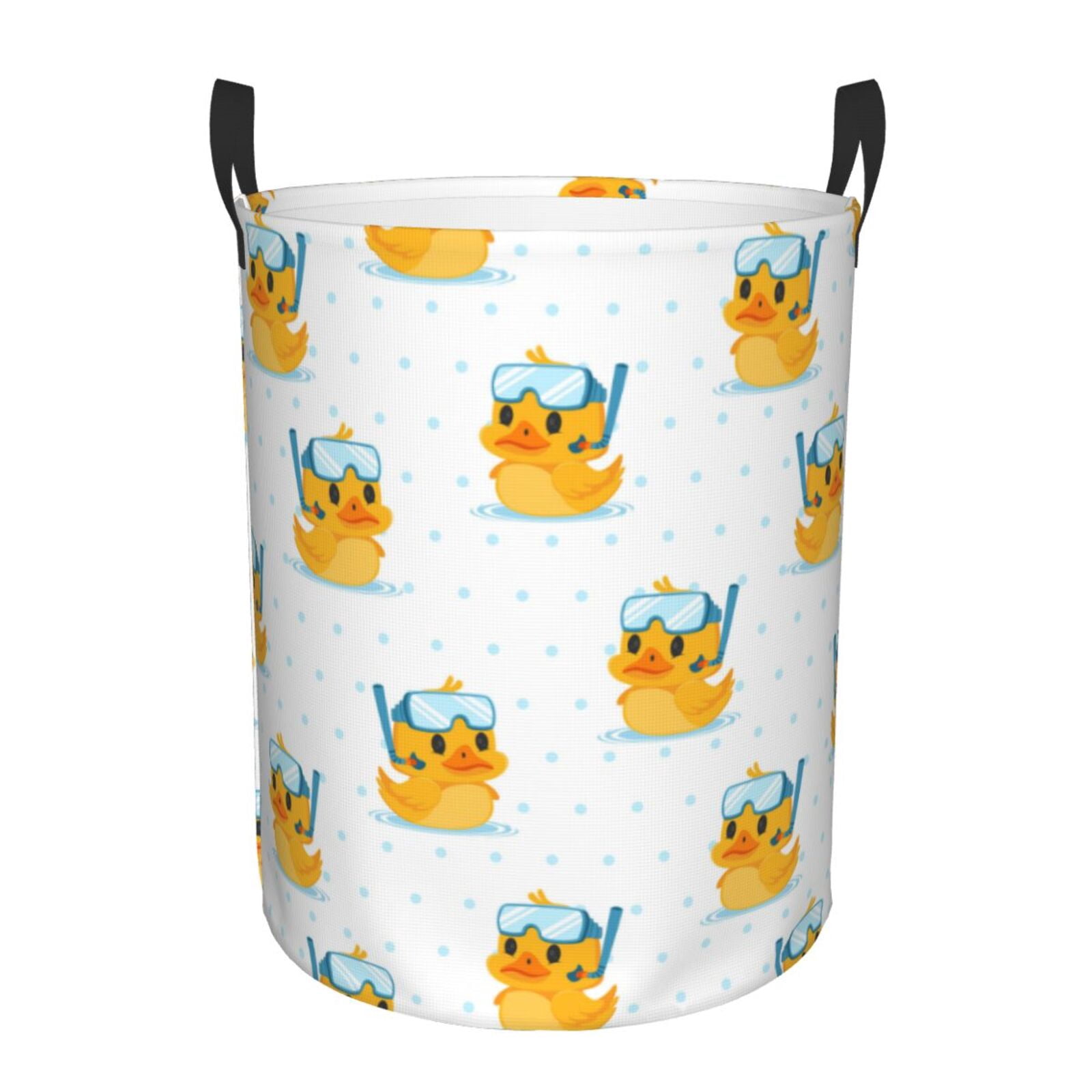 Cartoon Cute Duck Diving Goggles Laundry Basket, Laundry Hamper ...