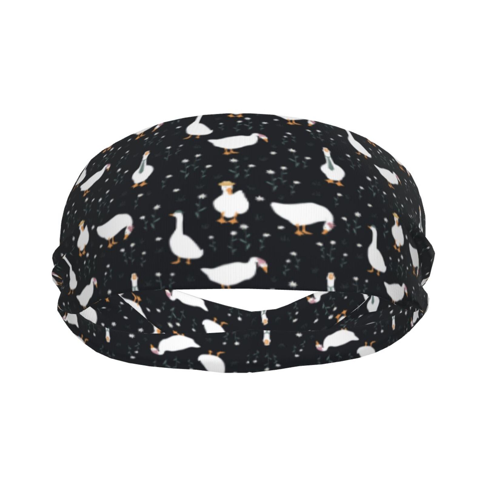 Cartoon Cute Duck Hat Tie Flower Sports Headband for Women Men, Running ...