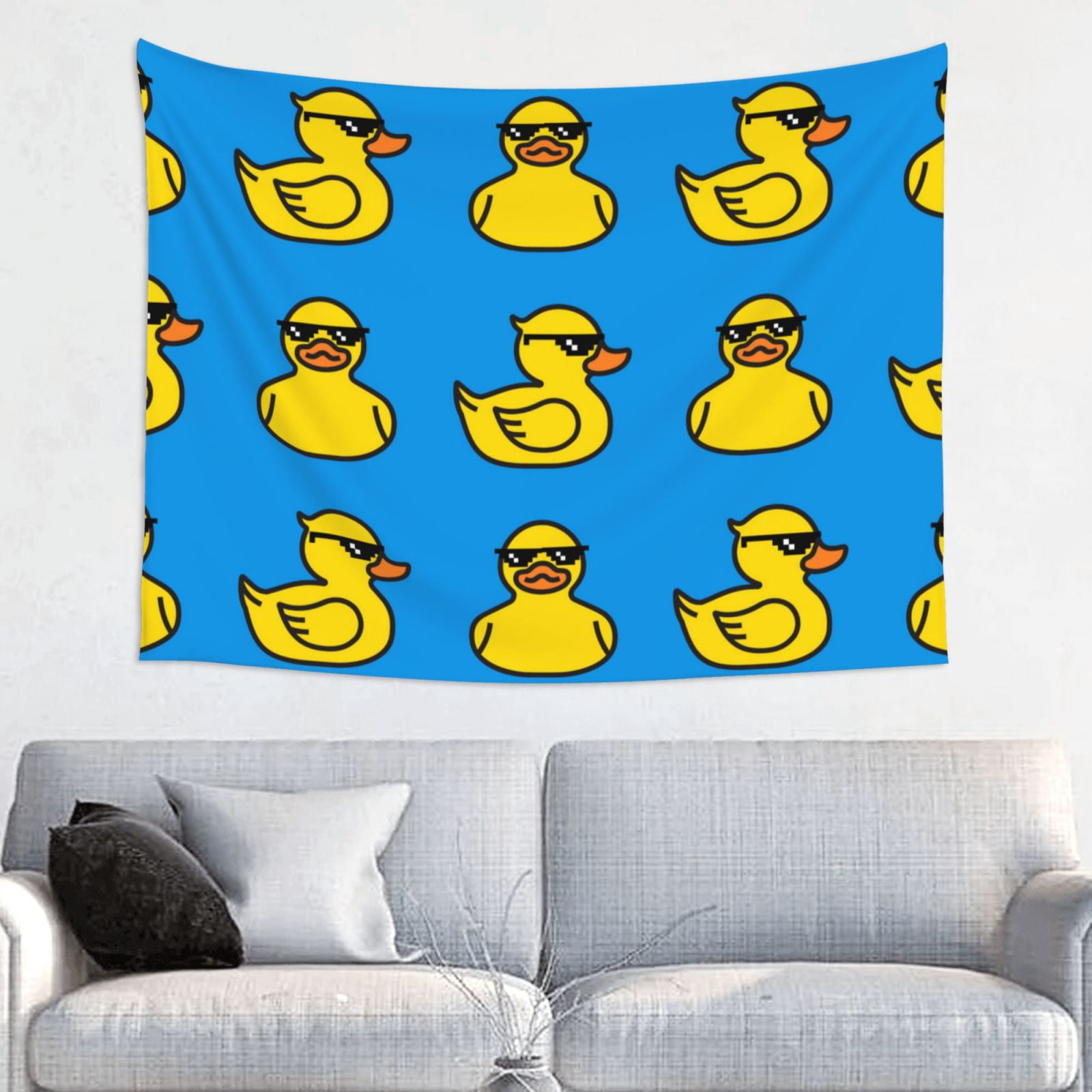 Cartoon Cute Duck With Glasses_A Tapestry Home Decor Tapestry Wall ...