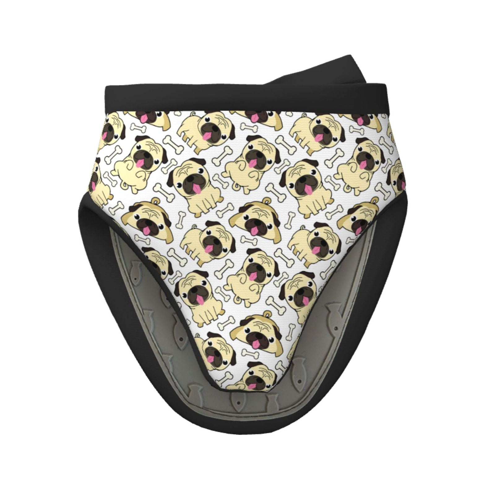 Cartoon Cute French Bulldog Oven Mitts Heat Resistant - Soft Lining ...