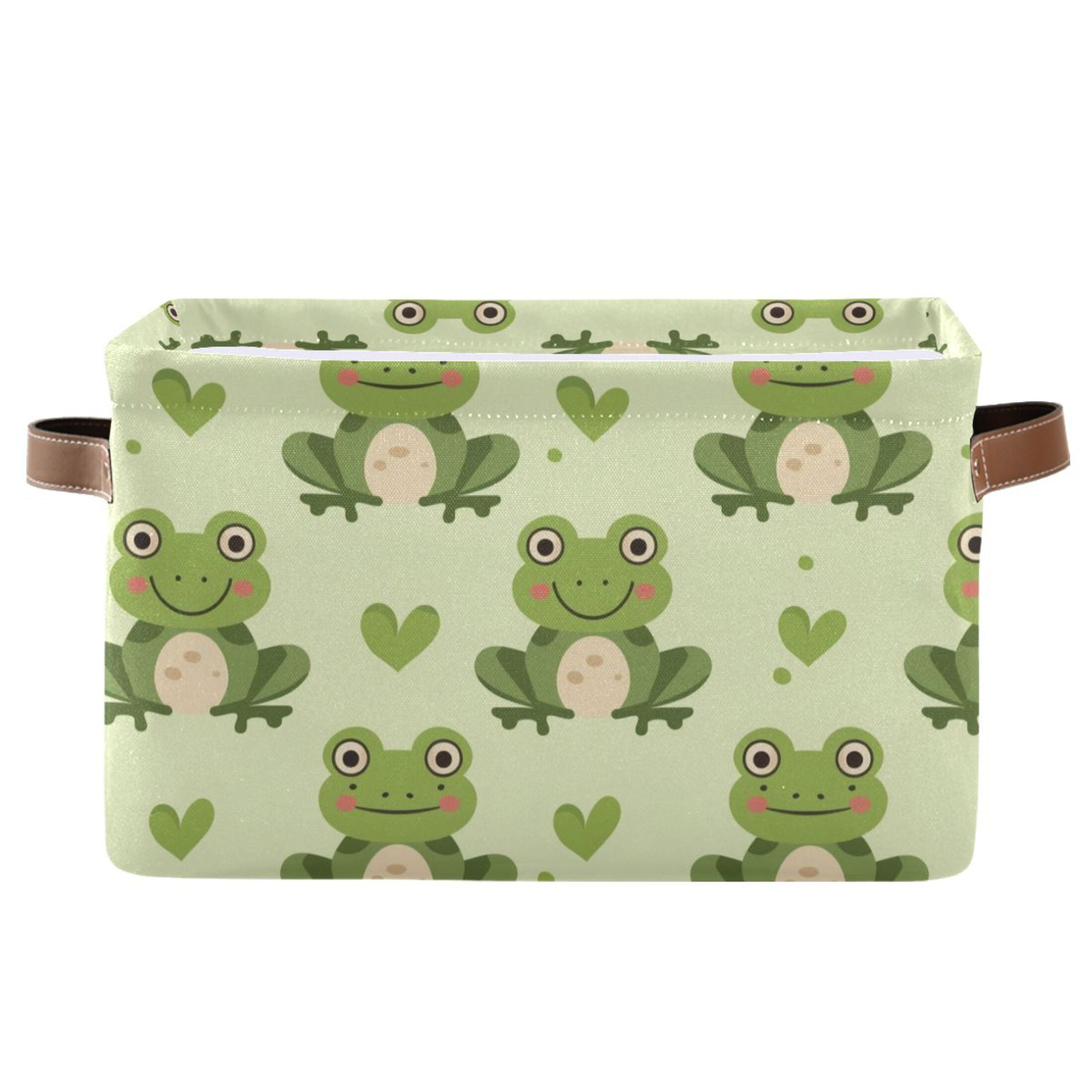 Cartoon Cute Frog Storage Basket Large Foldable Storage Bin Laundry ...