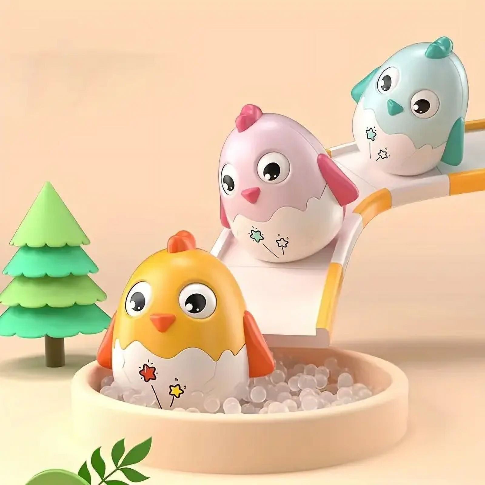 Cartoon Cute Funny Chicken Roly-poly toy Baby Decompression Toy ...