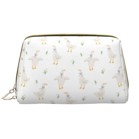 Cartoon Cute Funny Duck Tulip Makeup Bag, Large Capacity Cosmetic Bag ...