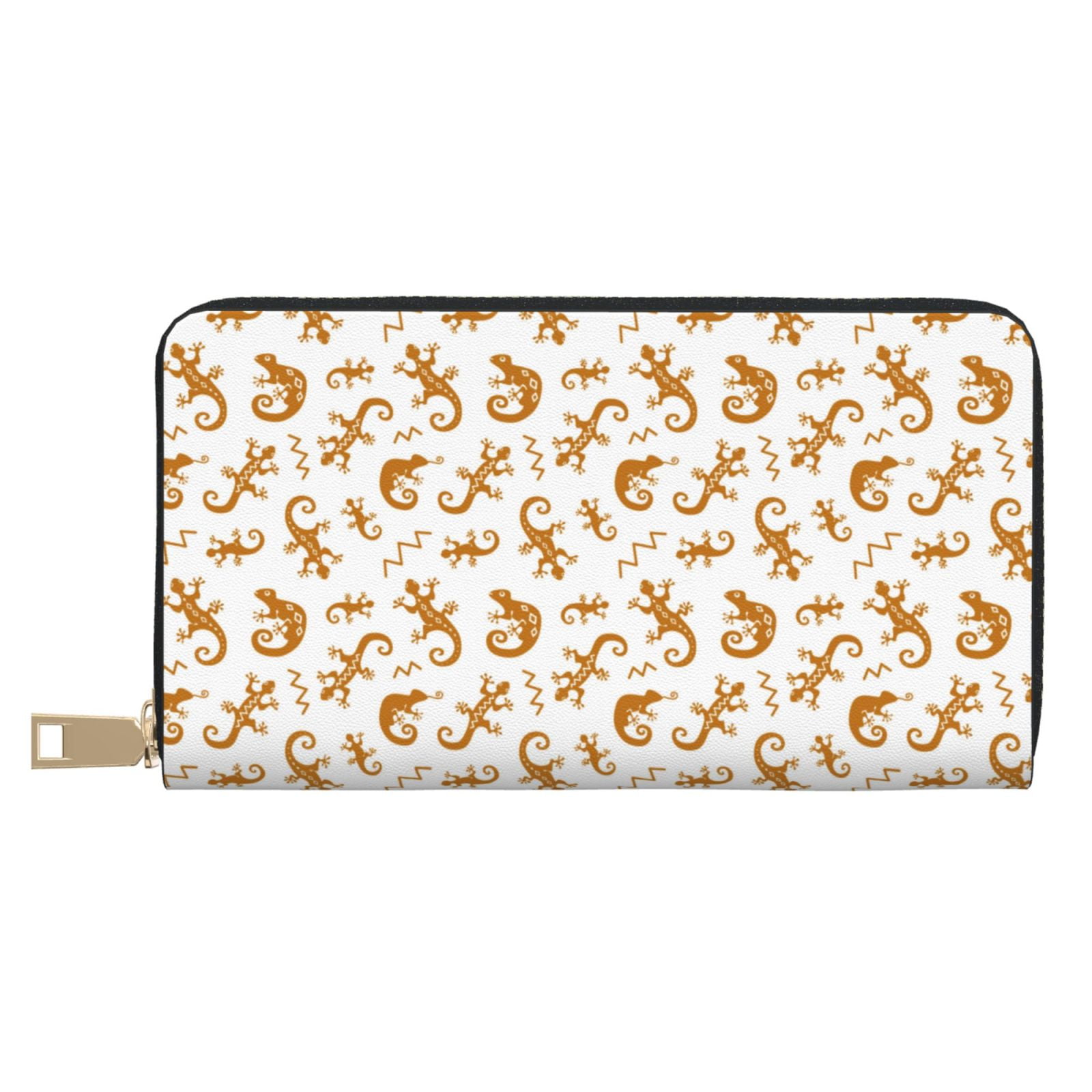 Cartoon Cute Gecko Lizard Wallet Women, Leather Bifold Multi Card ...