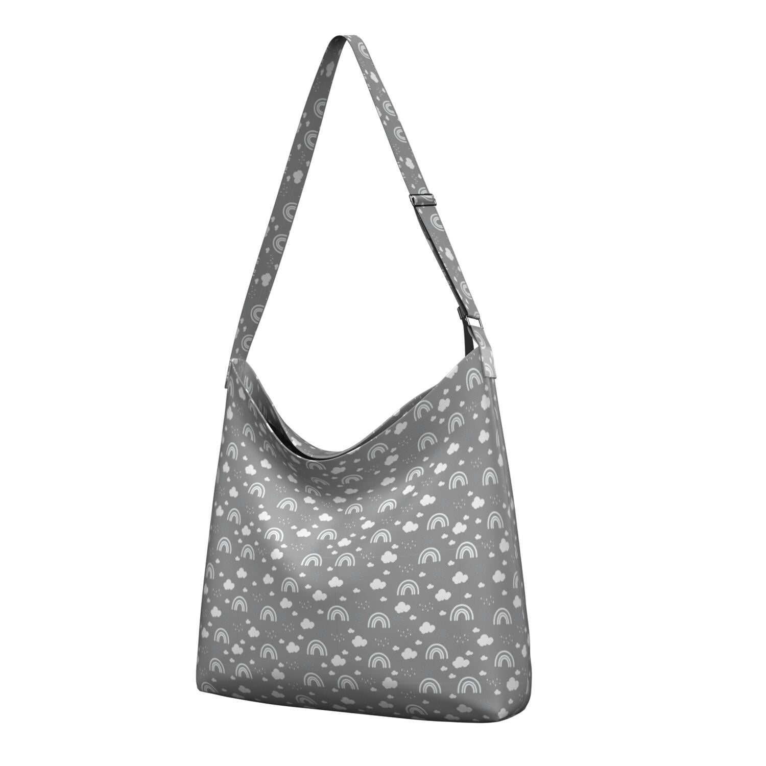 Cartoon Cute Graffiti Canvas Tote Bag – Fun Rainbow Sketch Design for ...