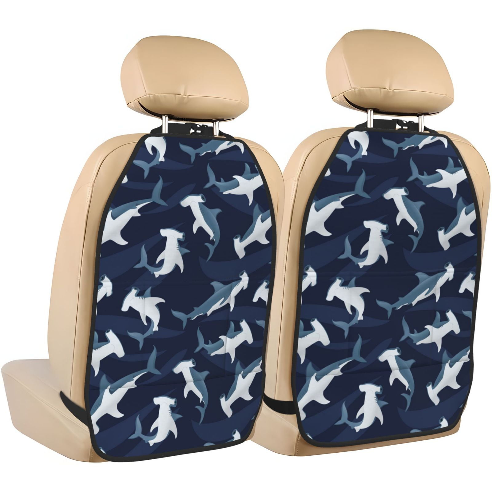 Cartoon Cute Hammerhead Shark Mats Back Seat Protectors, Car Seat ...
