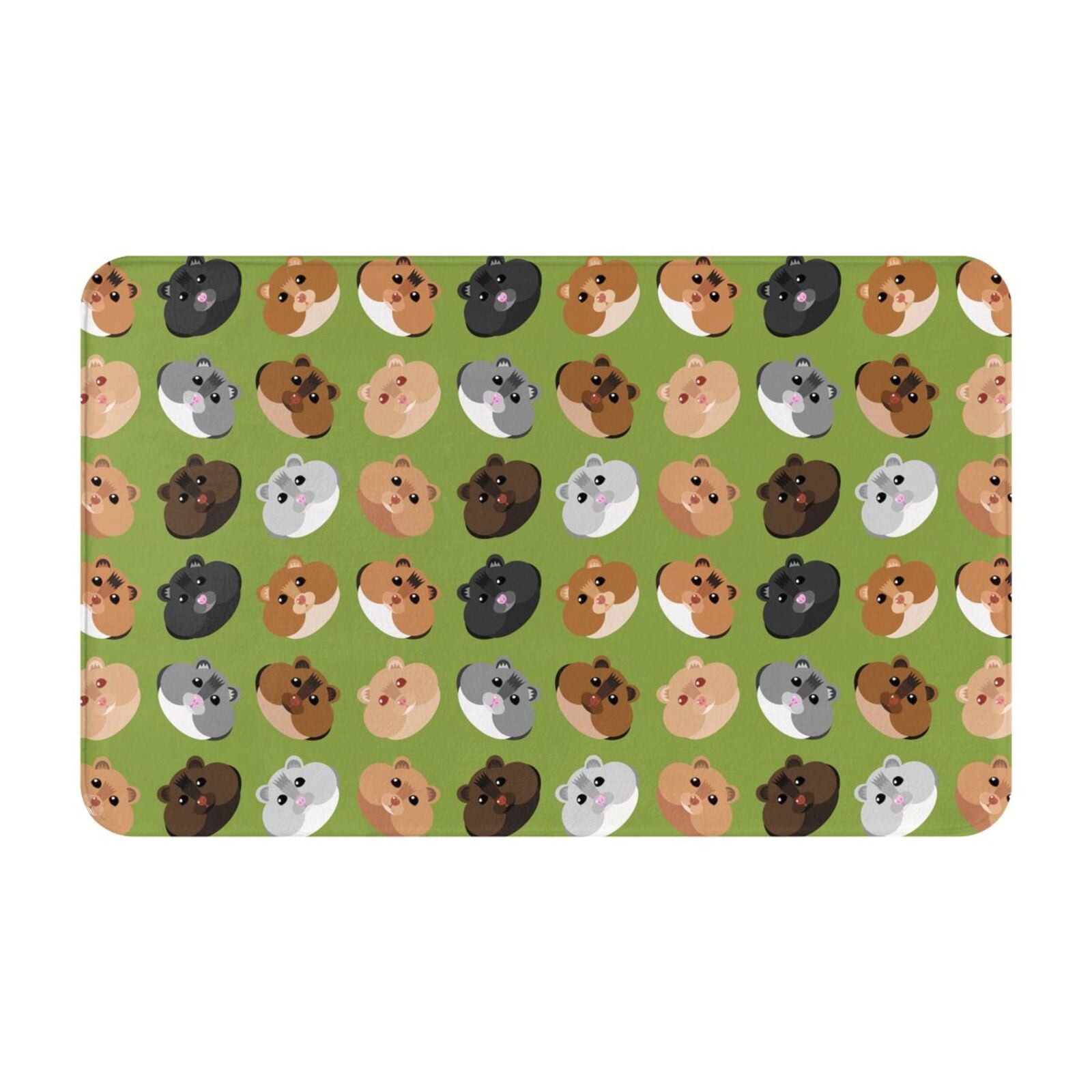 Cartoon Cute Hamster Face Door Mat for Indoor, Welcome Door Mats Front ...