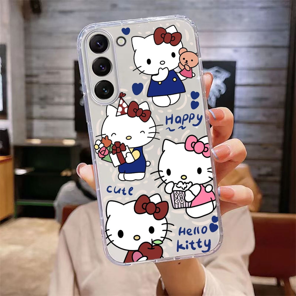 Cartoon Cute Hello Kitty Case For Samsung Galaxy A81 A11 A10 A10S A03S A03 A02 M60 M23 M22 M12 ...