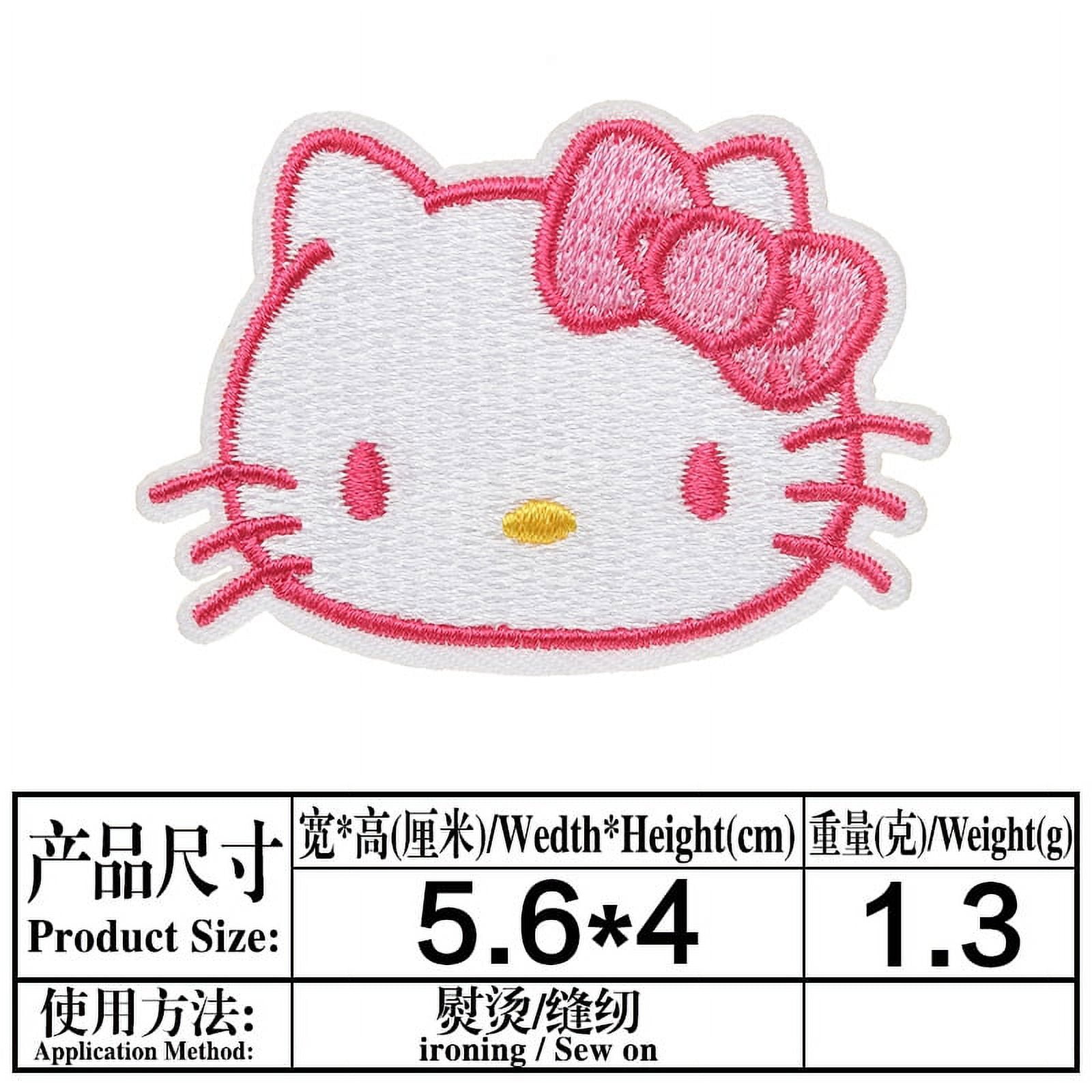 Cartoon Cute Hello Kitty KT Cat Applique For Sew Child Clothes jacket ...