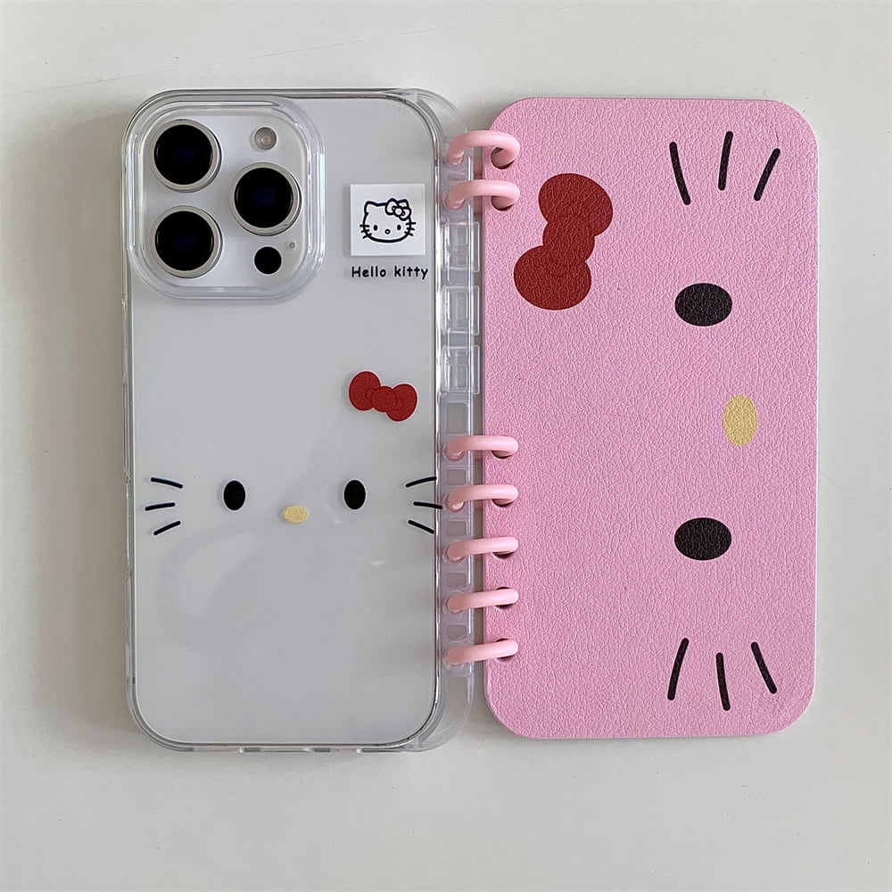 Cartoon Cute Hello Kitty Sweet Phone Case For iPhone 16 15 14 13 12 Pro Max Back Cover with Card ...