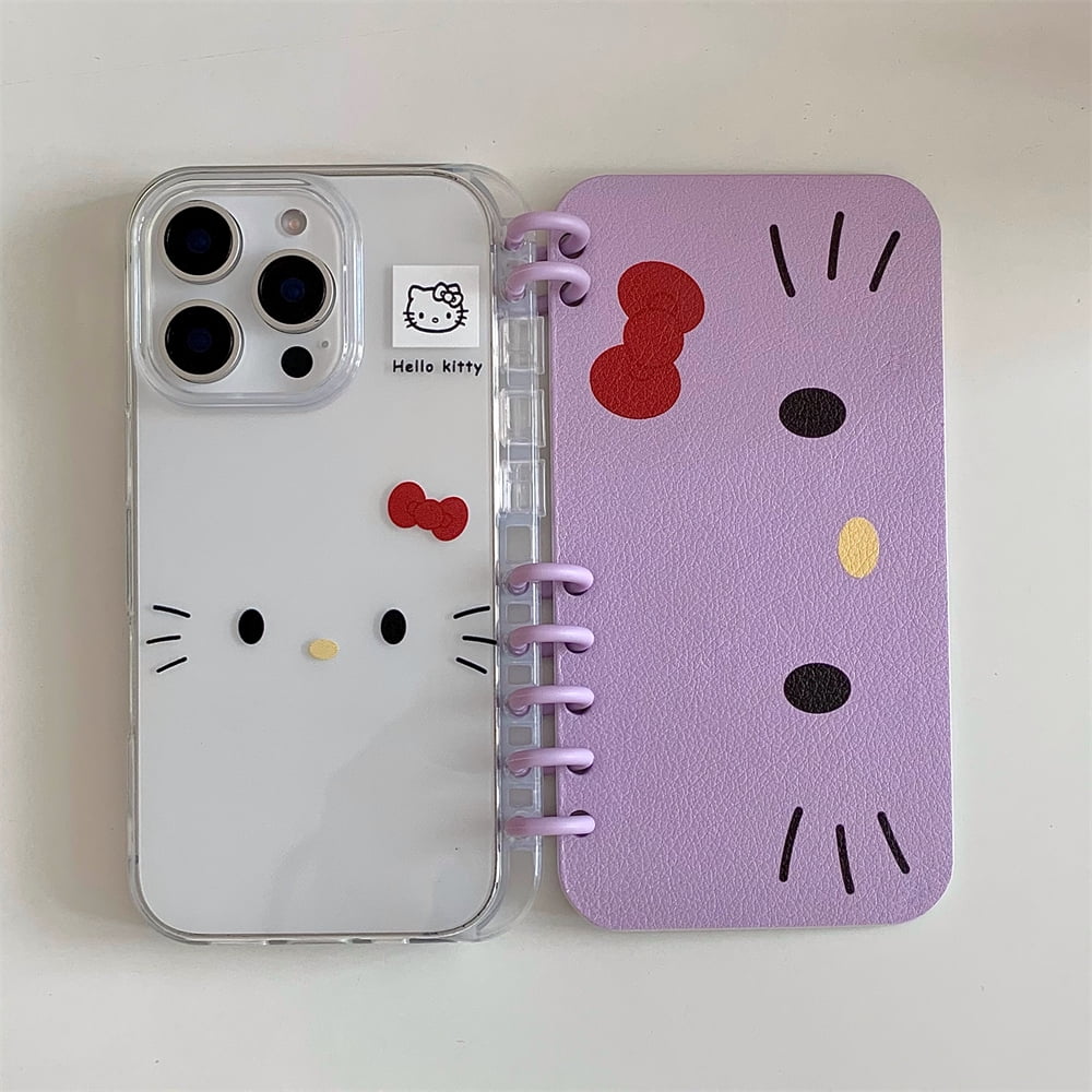 Cartoon Cute Hello Kitty Sweet Phone Case For iPhone 16 15 14 13 12 Pro Max Back Cover with Card ...